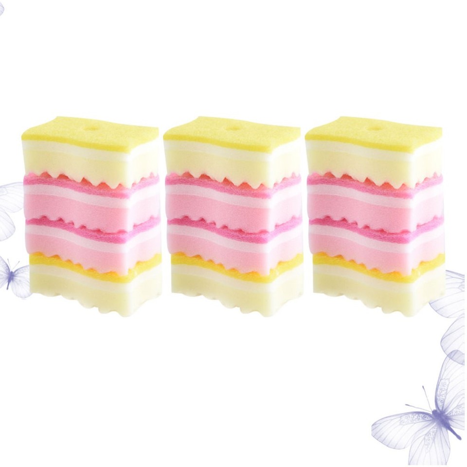 12 Pcs Wave Sponge Cleaning Cloth Dish Large Sponges for Absorbing ...