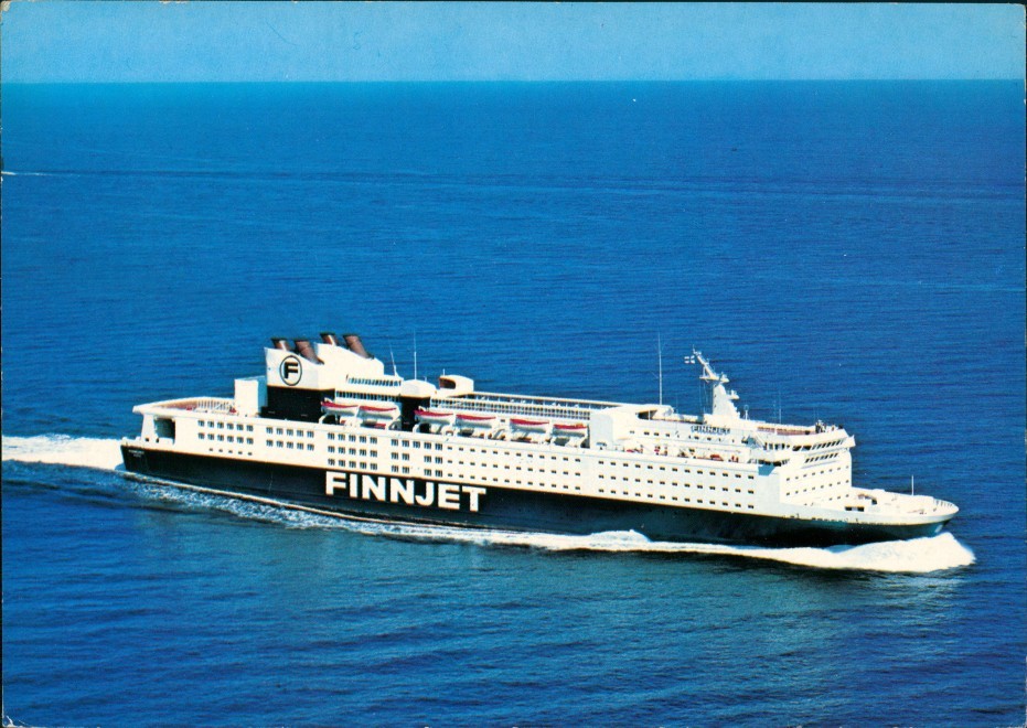 FINNJET Fähre Fährschiff Fährdienst Travemünde-Helsinki 1986 | eBay