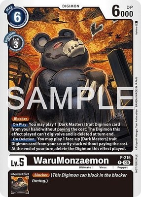 WaruMonzaemon - P-216 NM - Digimon TCG | eBay
