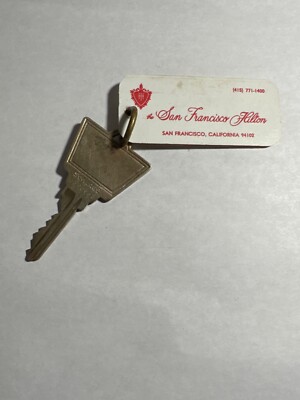 San Francisco Hilton Hotel Motel Room Key Fob & Key San Francisco CA ...