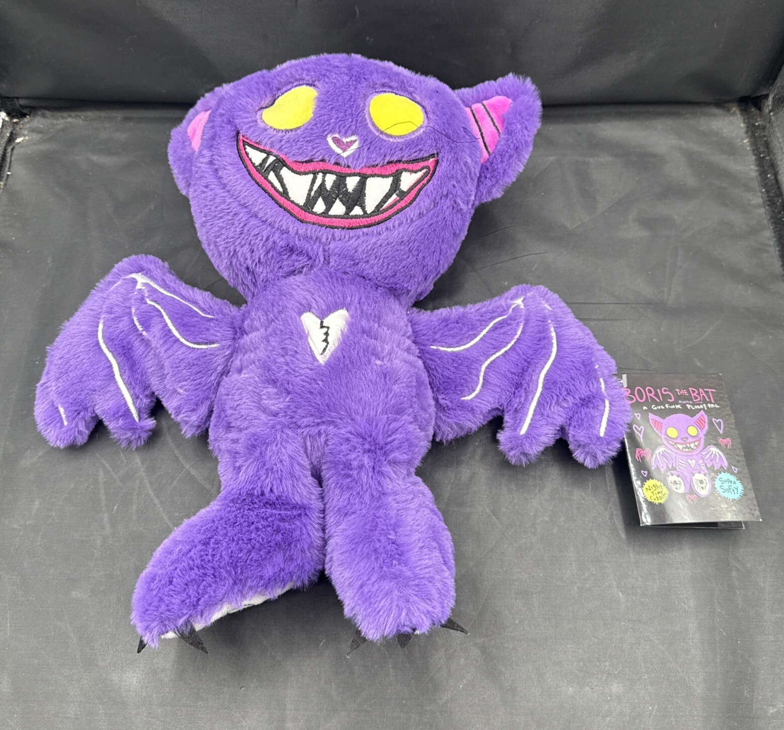 Gus Fink BORIS THE BAT Halloween Purple 13" Stuffed Plush Tags ...