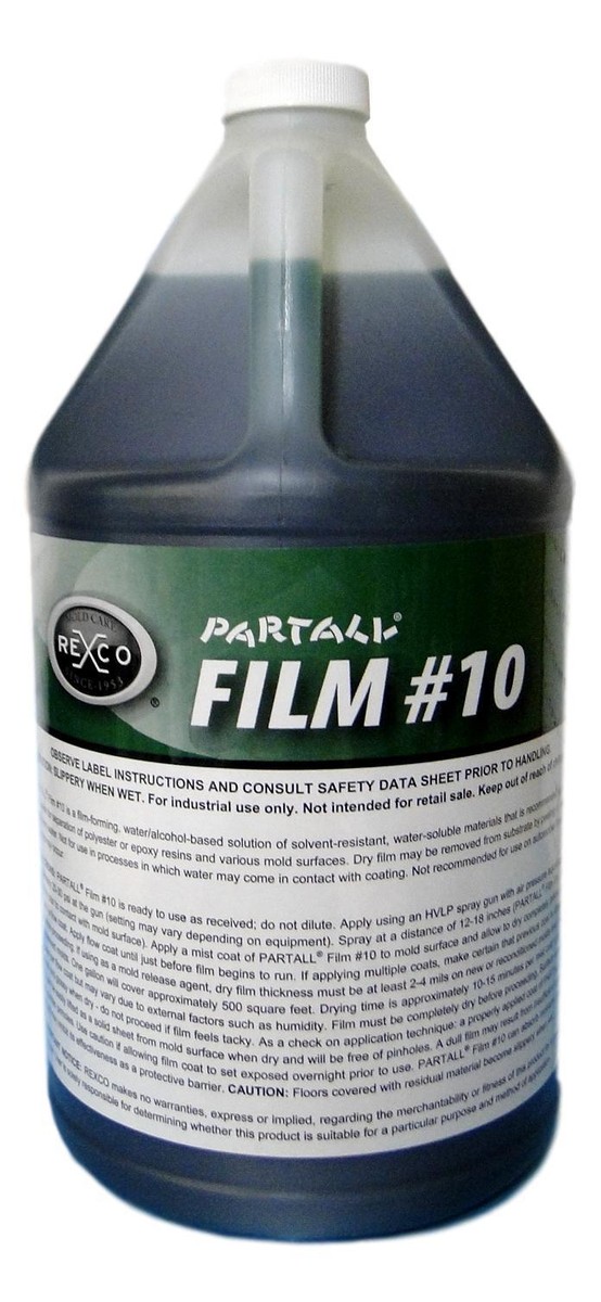 Pva Mold Release PARTALL Film #10 Polyvinyl Alcohol (PVA) Half Gallon ...
