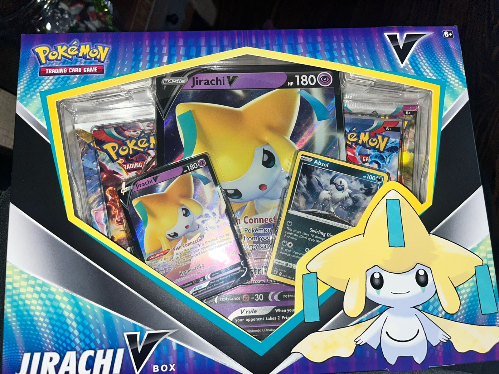 Pokémon TCG JIRACHI V BOX w/Promo, Oversized, Foil Cards & Booster ...