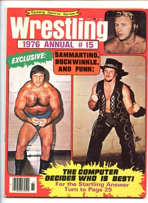 WRESTLING 1976 ANNUAL #15 COMPUTER TOURNAMENT BABA RASCHKE MIGHTY IGOR ...
