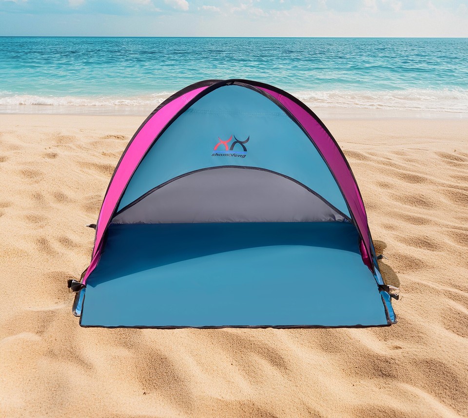shamofeng Small Tent Sunbathing Beach Shade Canopy Easy Setup UV ...