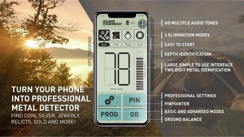 AirMD Smart Bluetooth Metal gold detector - Yacca Pro