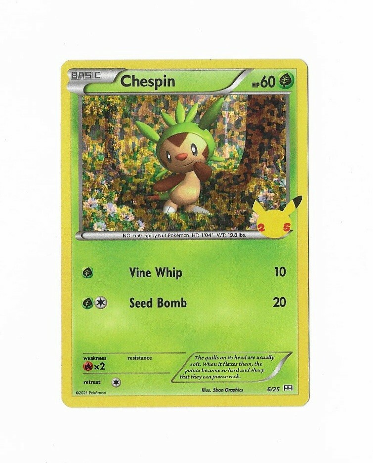 Cartao Pokemon Chespin
