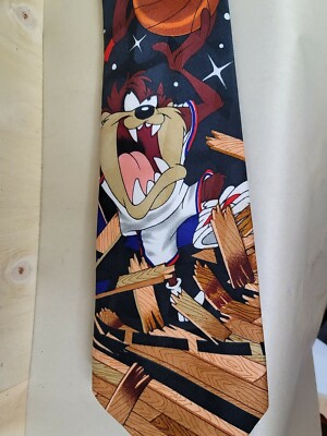 Vintage Taz Basketball Tie Looney Tunes Warner Bros T106 | eBay
