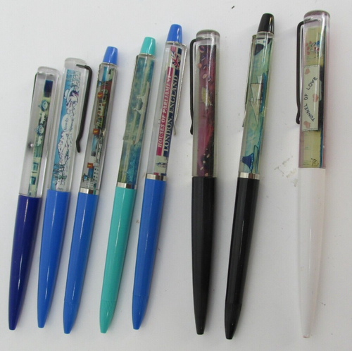 Vintage Denmark Floating Floater Pen Denmark Lot 8 Collectors Drug Rep ...