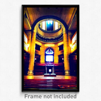 Pixel Art Poster - Uncommon Courthouse (8 Bit Psychedelic Video Game ...