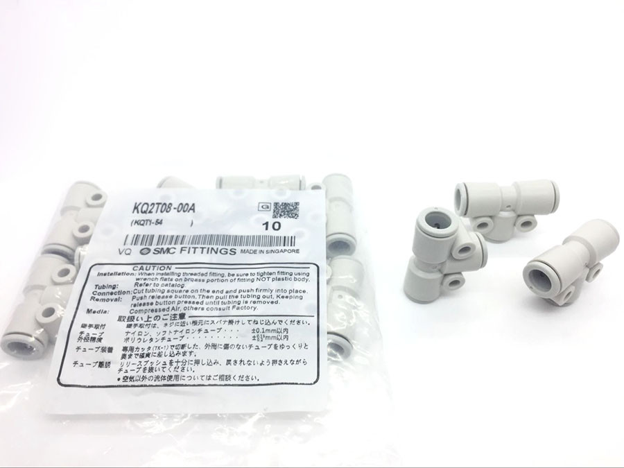 Kq2t12-00 SMC One Touch Union Tee T Fitting KQ2T1200 for sale online | eBay