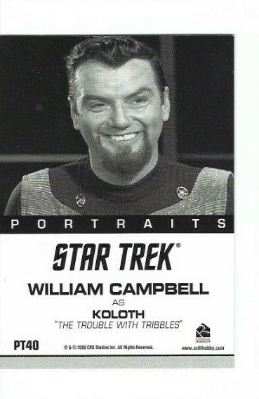 Star Trek TOS The Original Series 40th Anniversary 2 - PT40 Campbell as ...