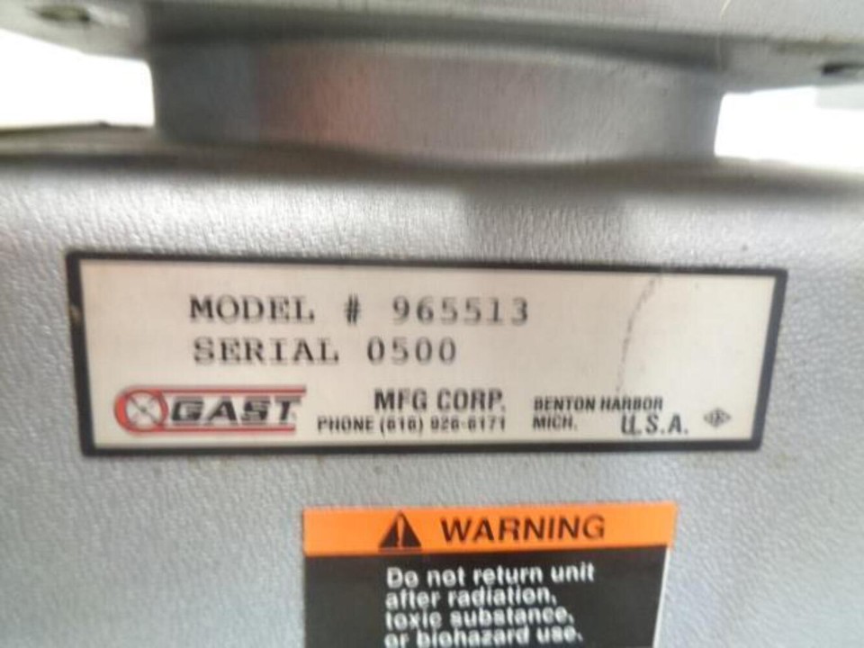 GAST ROCKING PISTON AIR COMPRESSOR 965513 NEW J1 | eBay