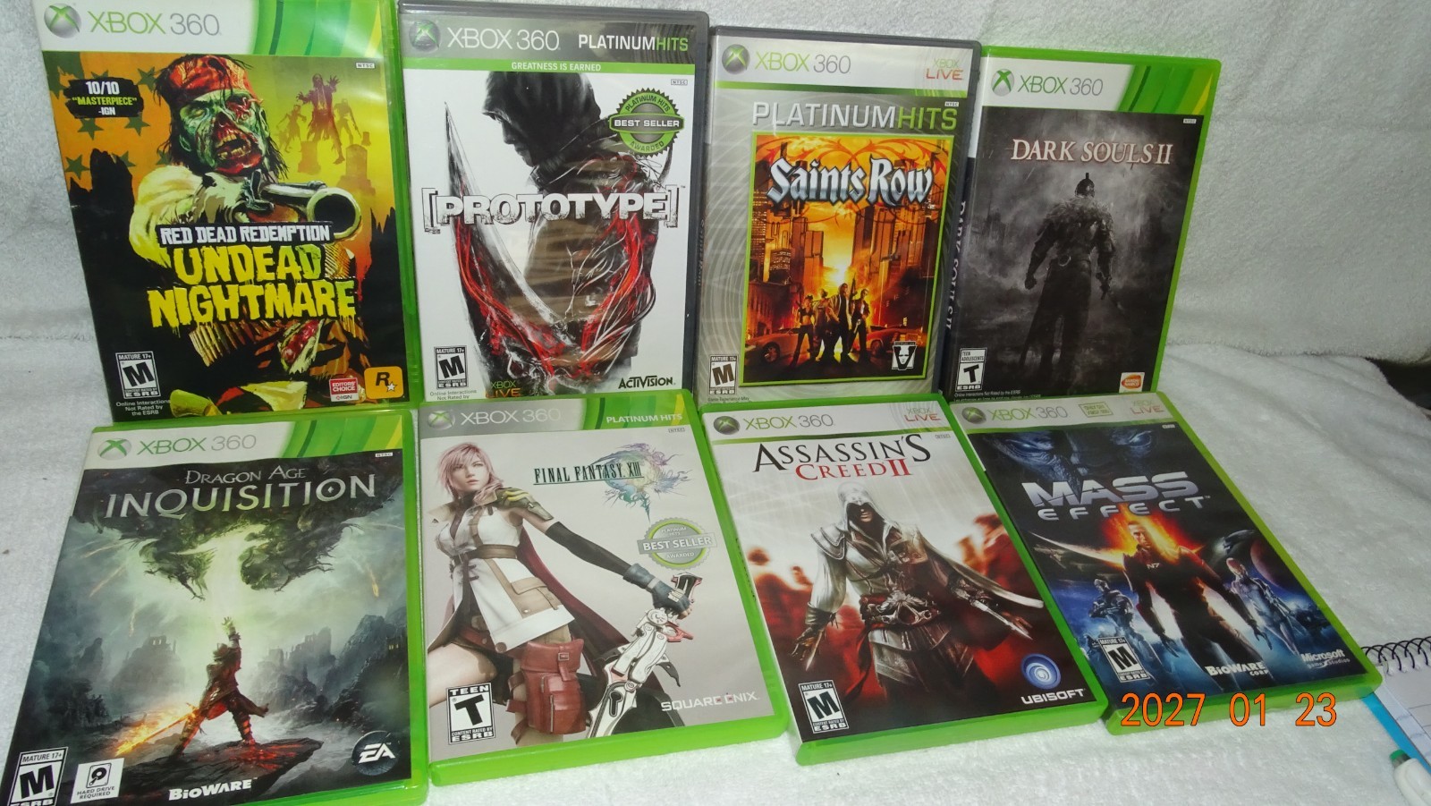 XBOX 360 Bulk Lot of games dvd's gaming tested family owned GC video ...