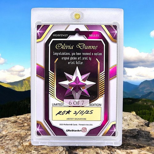 2024 RoStar Giclee Art Card - Olivia 'Livvy' Dunne #6/7 - Artist Signed ...