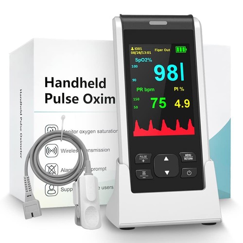 Handheld Pulse Oximeters Fingertip Blood Oxygen Monitor Oximeter SpO2 ...