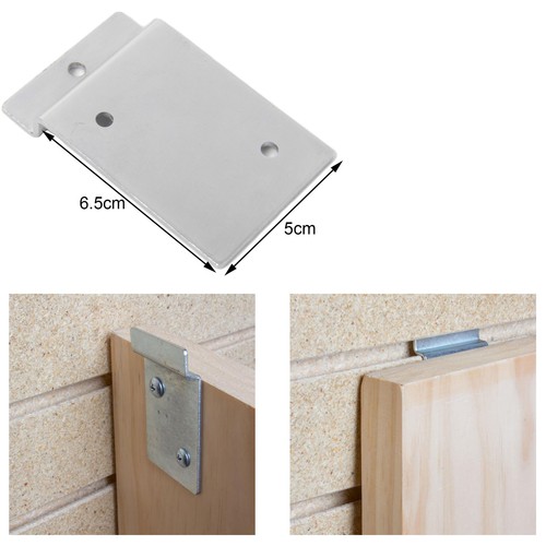 Chrome Slatwall Back Plate. Cabinet / Picture / Frame / Panel Hanging ...