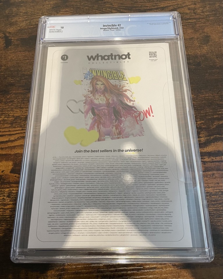 INVINCIBLE #2 ATOM EVE Whatnot VIRGIN Kirkham Variant CGC 10 GEM MINT ...