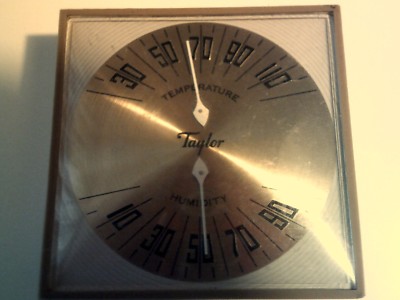 Vintage Taylor Temperature Thermometer and Humidity Gauge USA free ...