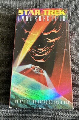 RARE - Star Trek: Insurrection (1998) - Blue VHS Cassette - Patrick ...