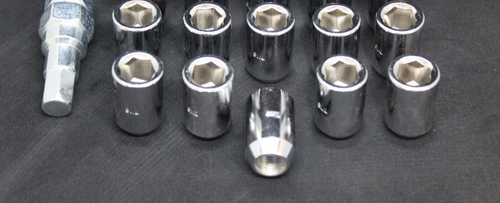 Quality Allen Chrome Wheel Nuts 12X1.25 L:32 Qty:10+KEY | eBay Australia
