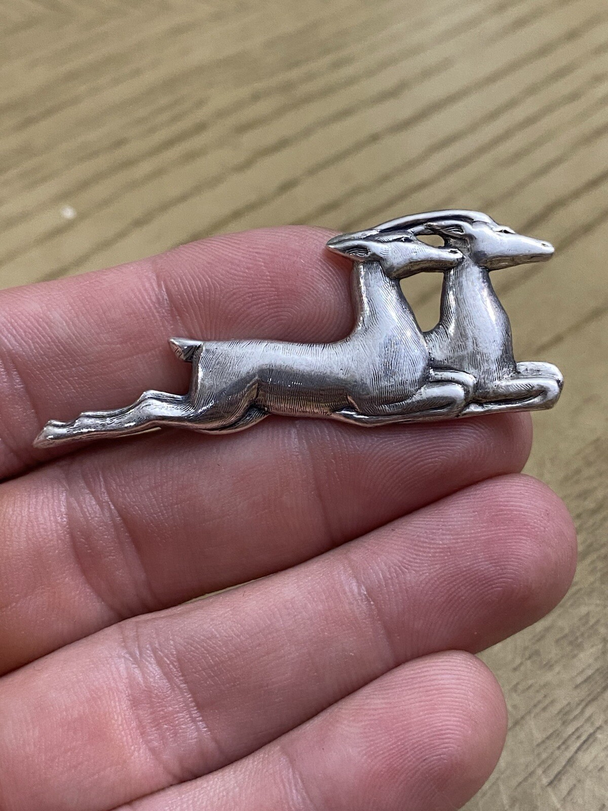 James Avery Sterling Silver 925 Designer Signed Leaping Deer Brooch Pin ...