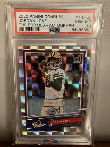 2020 Panini Donruss The Rookies Jordan Love Auto /199 PSA 10 | eBay