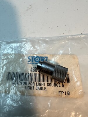Karl Storz, 495NL Endoscope Light post adapter for fiber optic cable | eBay
