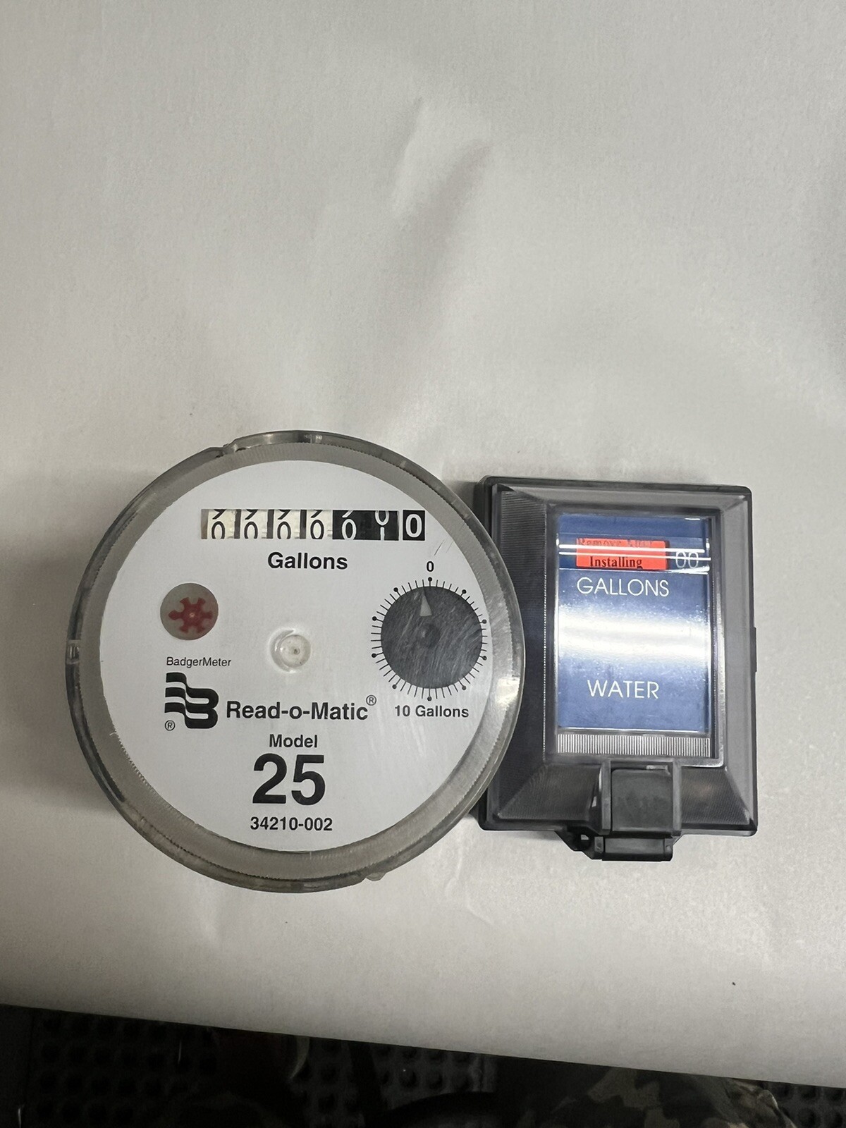 Badger 5/8x3/4 M25 Pulse Gallon Register And Remote. | eBay