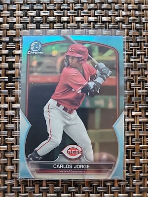 2023 Bowman Draft - Carlos Jorge Chrome Sky Blue Refractor #BDC-105 ...