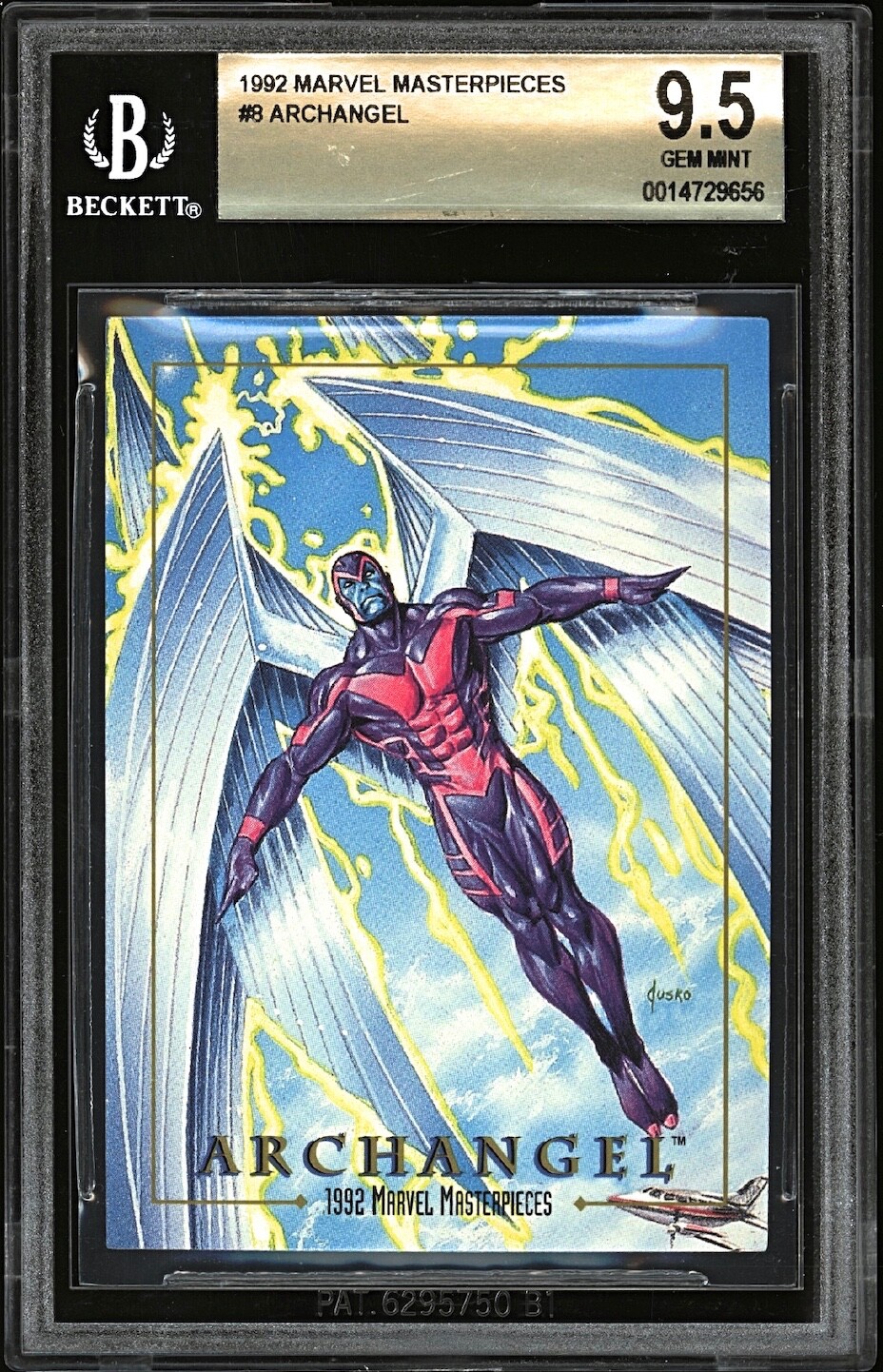 1992 Marvel Masterpieces #8 ARCHANGEL X-Men Joe Jusko BGS 9.5 Gem Mint ...
