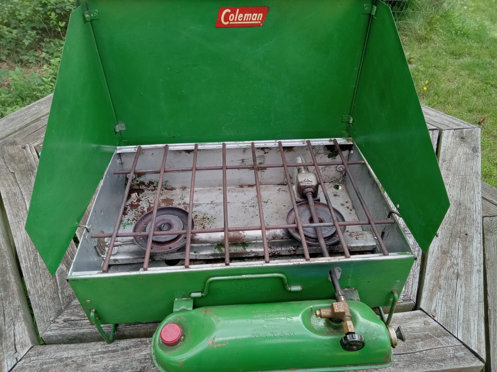 Vintage Coleman 2 Burner Camp Cook Stove Model 425B for sale online | eBay