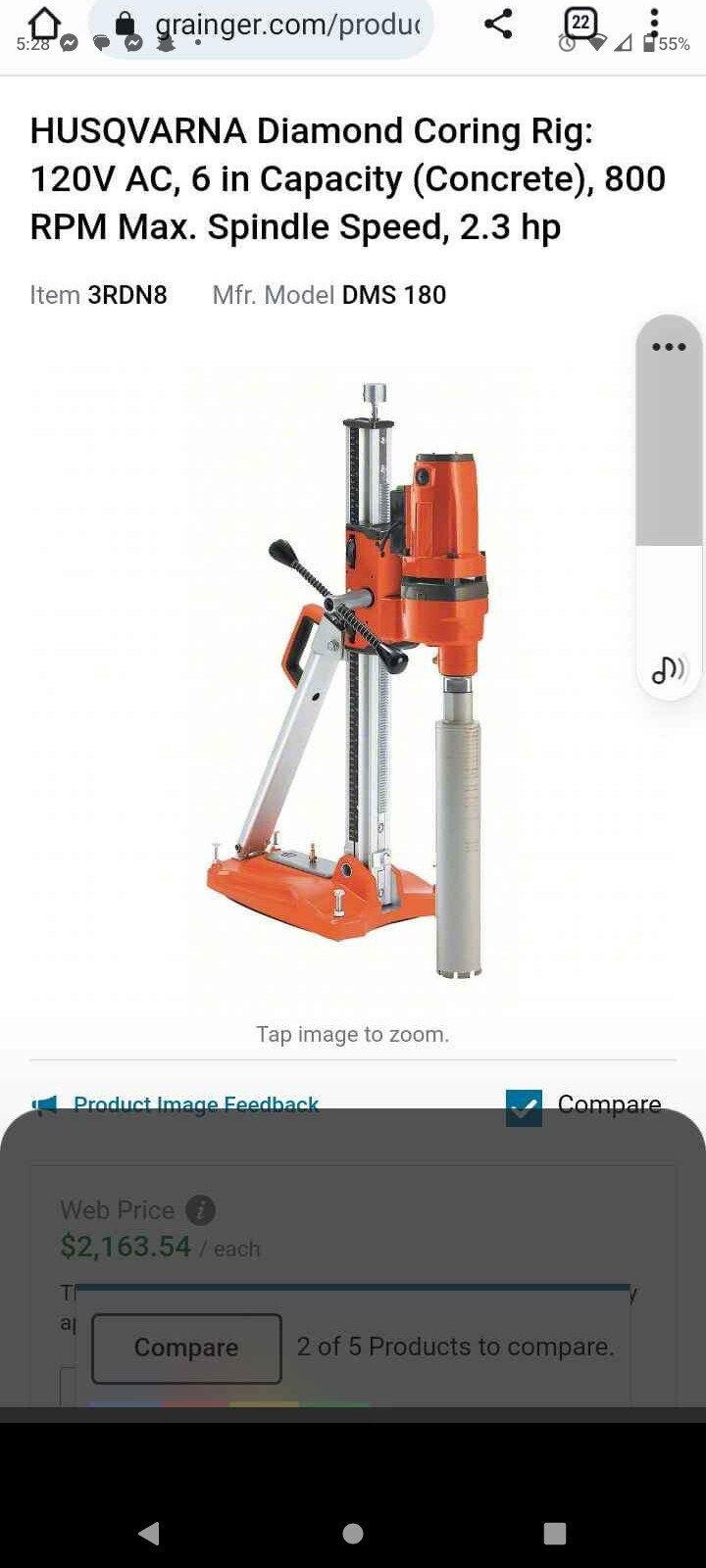 husqvarna diamond coring rig core drill concrete | eBay