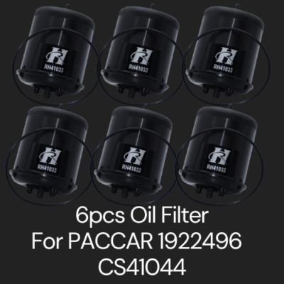 Oil Filter CS41044 for PACCAR 19222496 | Heavy-Duty Truck Fit | 6-pack ...