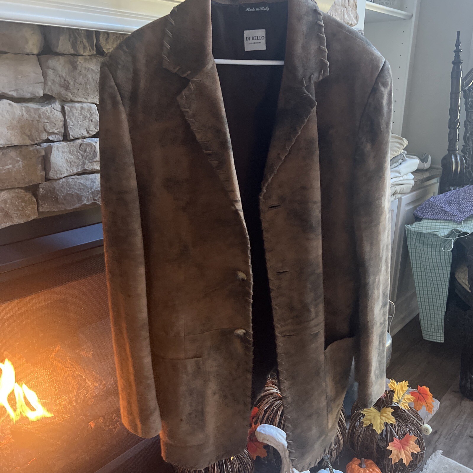 Di Bello Collection Men’s Lamb Skin Jacket - Gem
