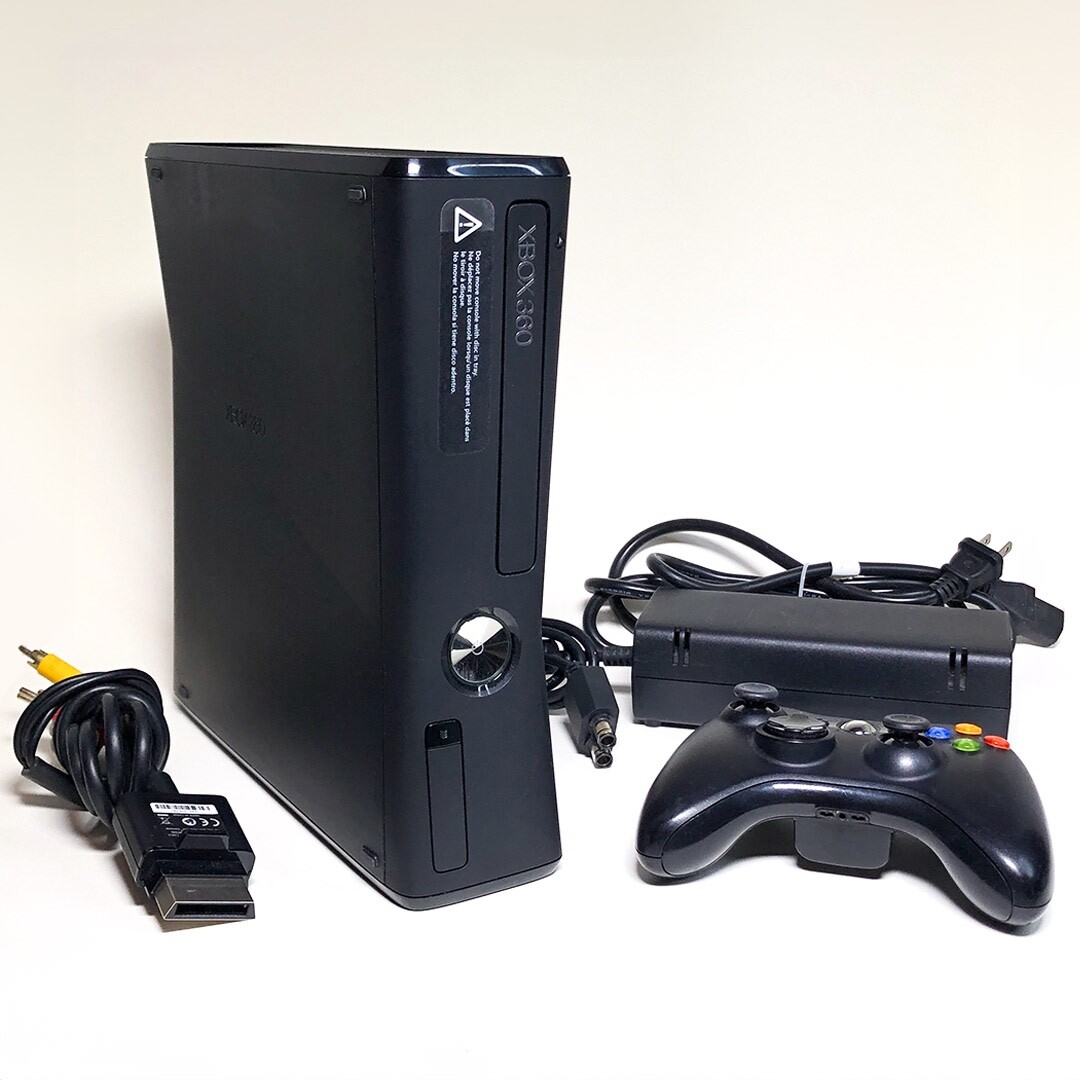 Microsoft XBOX 360 SLIM - Black - Video Game Console System Bundle | eBay