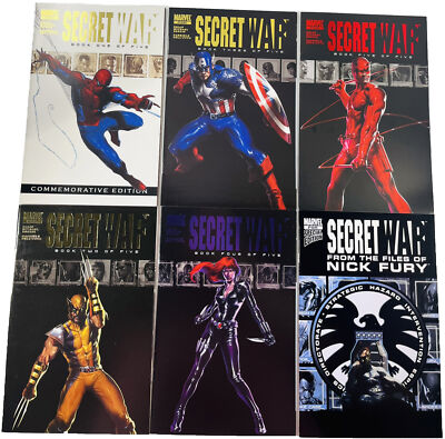 LOT OF 6 SECRET WAR #1-5 COMPLETE SET + ONE SHOT MARVEL 1ST APP OF ...