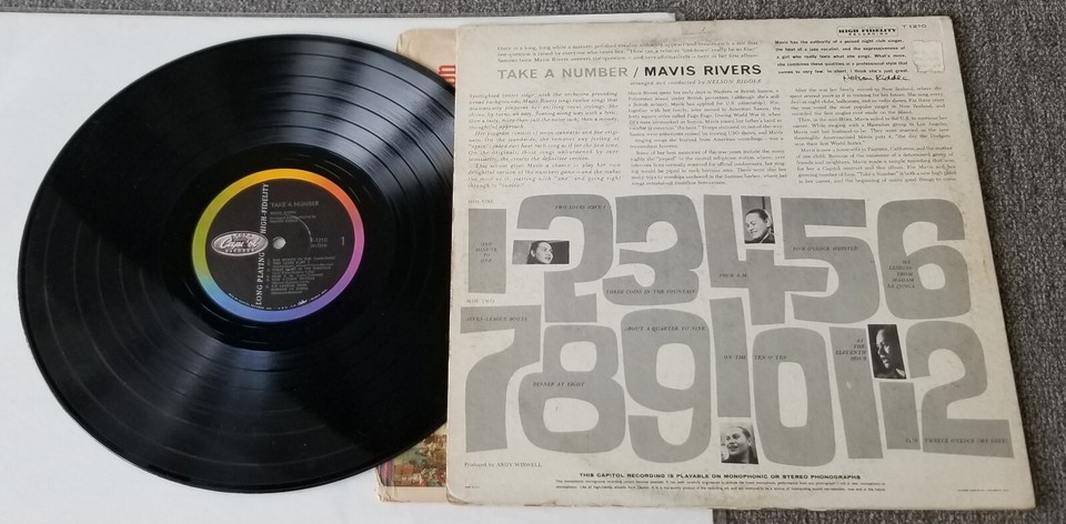Mavis Rivers...."Take A Number" 12" Vinyl Record LP | eBay