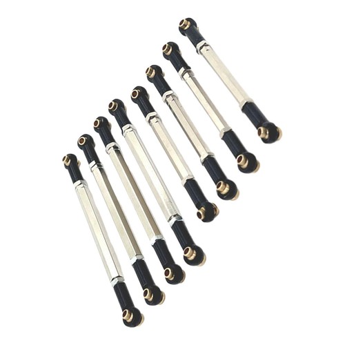 8 Pieces Steering Link Rod Chassis Linkage for MN128 1/12 RC ...