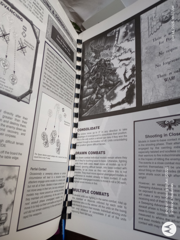 2X 1998 WARHAMMER 40K 40000 RULES BOOKS PB/PAPERBACK WITH SLIPCOVER ...