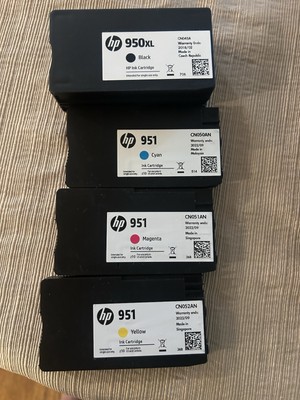 Genuine HP 950 XL & /951 Color Ink Cartridge-Combo-NoBox-OEM INK ...