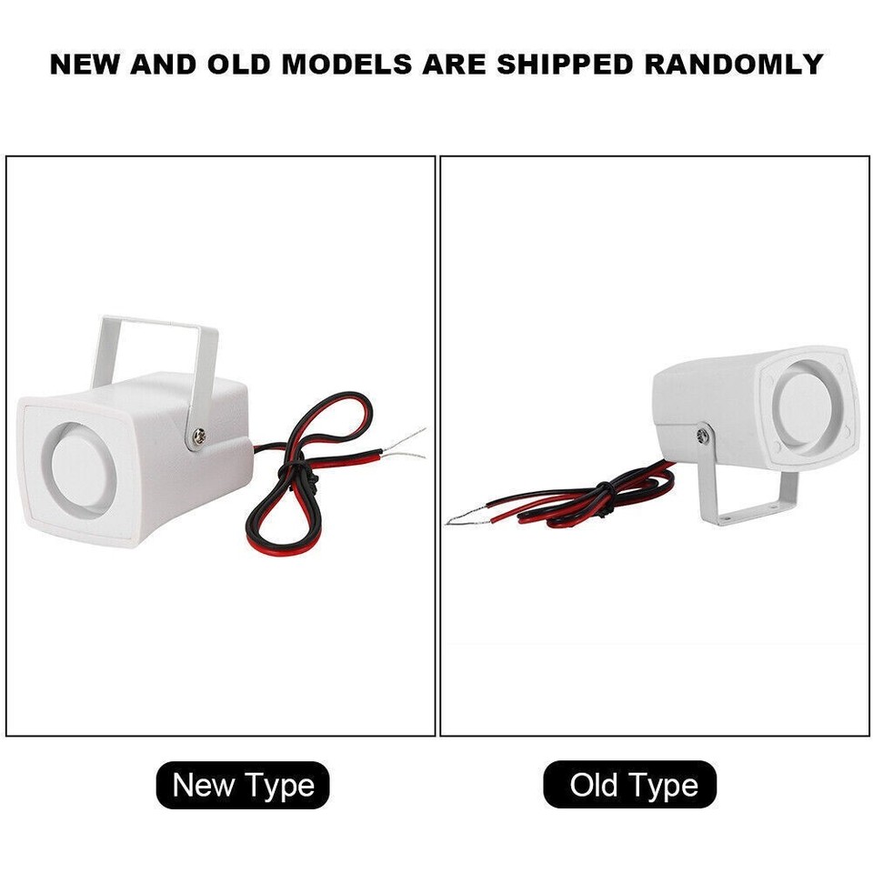 Wired Mini Horn Siren Loud Home Vehicle Security Sound Alarm System ...