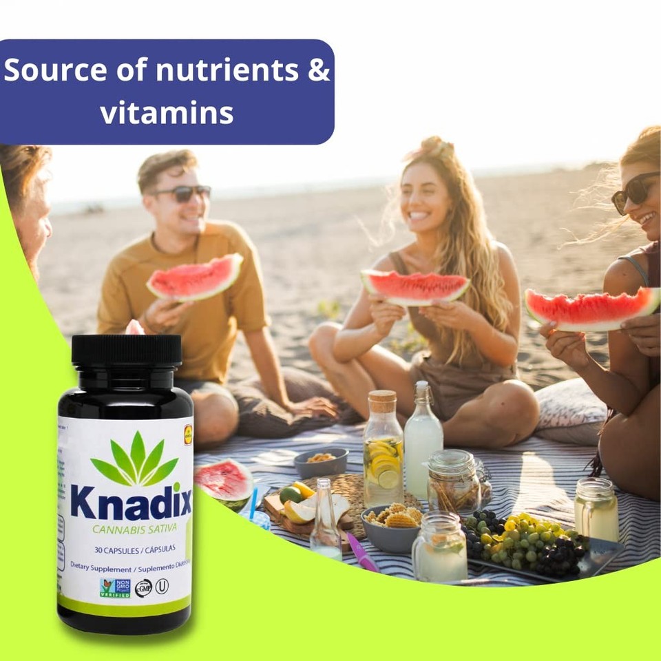 Knadix Hemp Oil Capsules Pain & Joint Support Omega 3-6 Immune 2 Pack ...