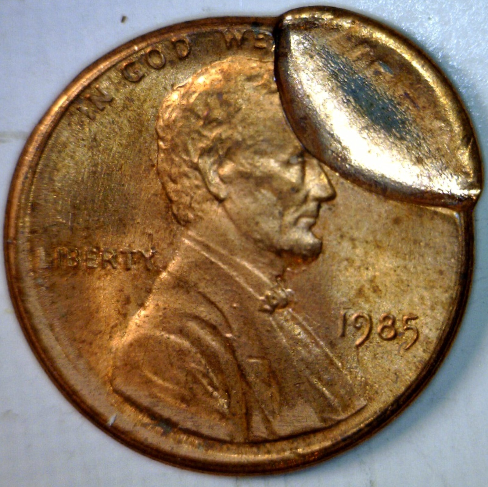 1985 ERROR BROCKAGE Lincoln Cent BU + Coin LOT #1 NR | eBay