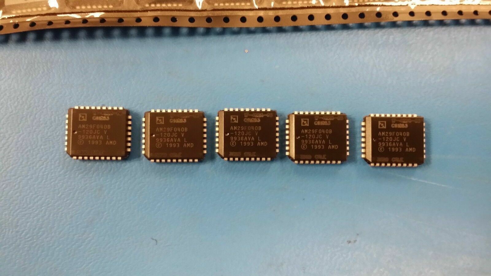 (5 PCS) AM29F040B-120JC AMD FLASH MEMORY 4MBIT 120NS 32-PLCC **Program ...