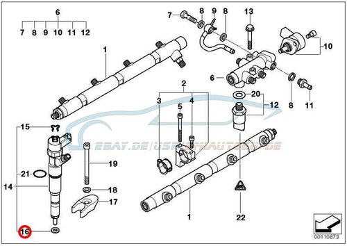 Original BMW 13532247156 - Dichtring 1er 3er 5er 6er 7er X1 X3 X5 X6 ...