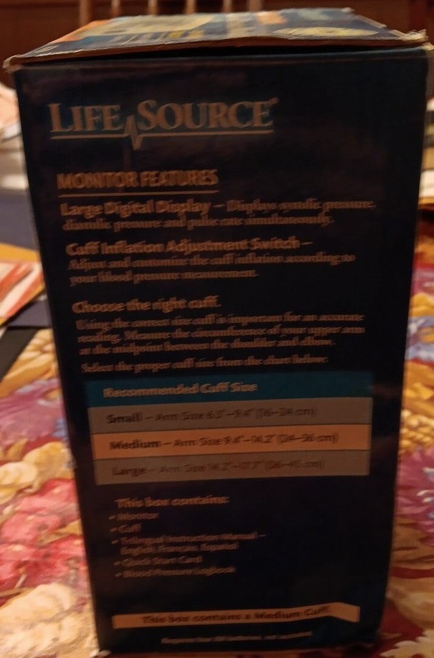Lifesource Blood Pressure Monitor Ua-767v | eBay