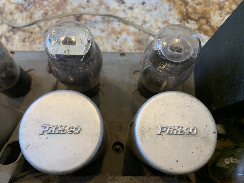 PHILCO MODEL 87 RADIO CHASSIS with TUBES & Speaker untested | eBay