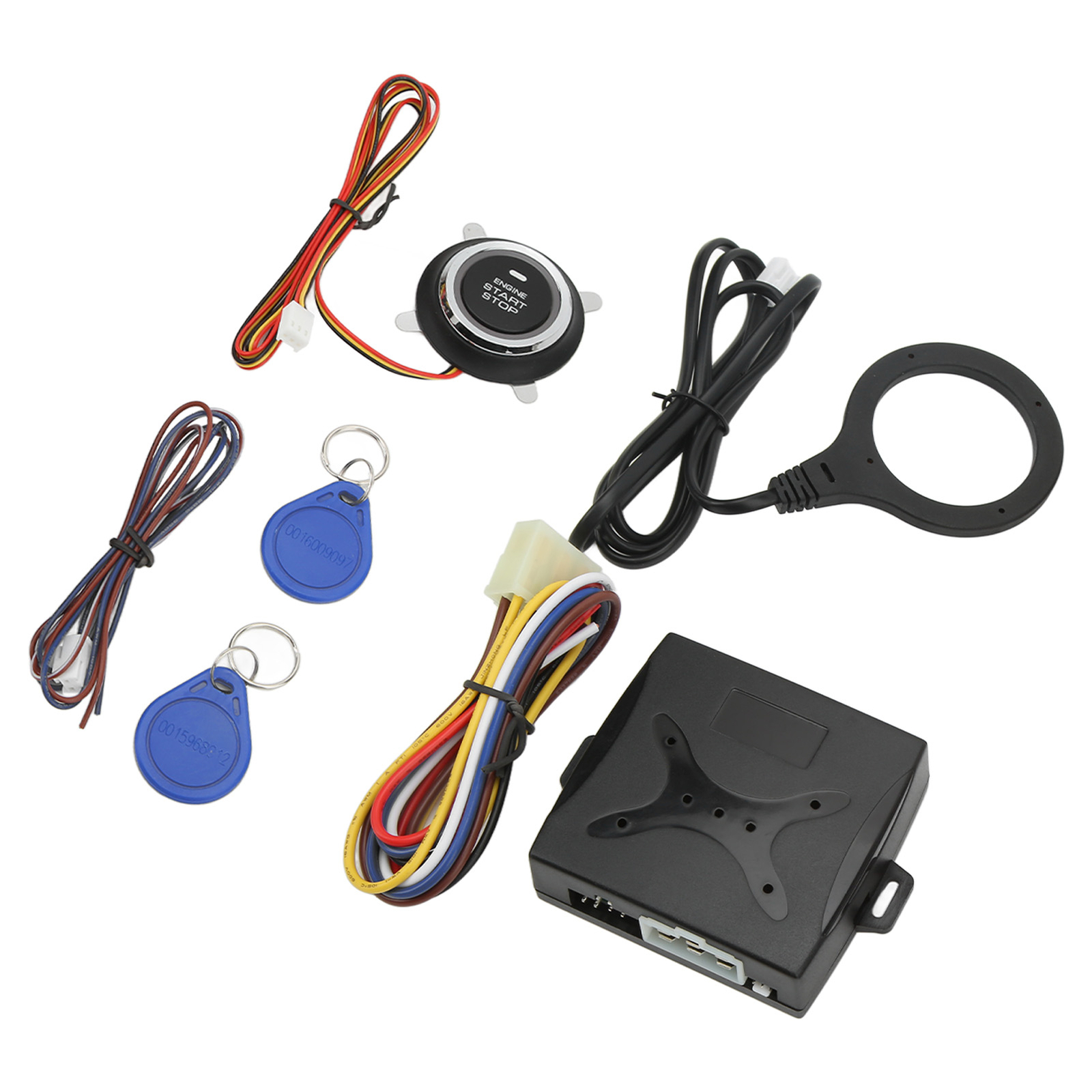 Car Push-Start Ignition Kit Smart Engine Start Stop Button Keyless Go ...