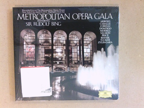 RARE CD / METROPOLITAN OPERA GALA HONORING SIR RUDOLF BING / NEUF CELLO ...